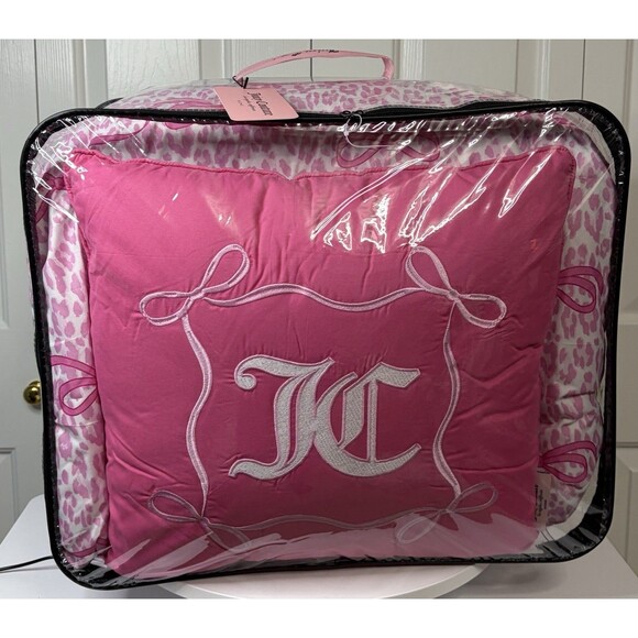 Juicy Couture | Bedding | Juicy Couture Pink Leopard Print With Bows ...